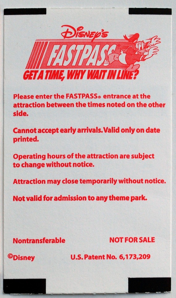 Disneyland Unprinted Fastpass: Big Thunder Mountain Railroad Hard to ...
