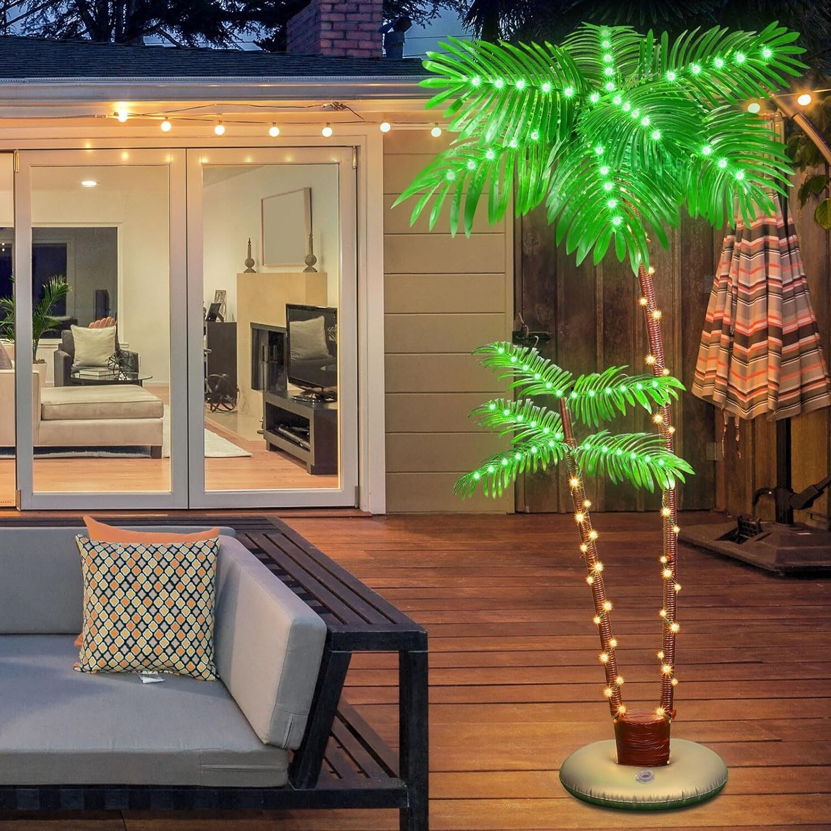 Palm Tree Outdoor String Lights