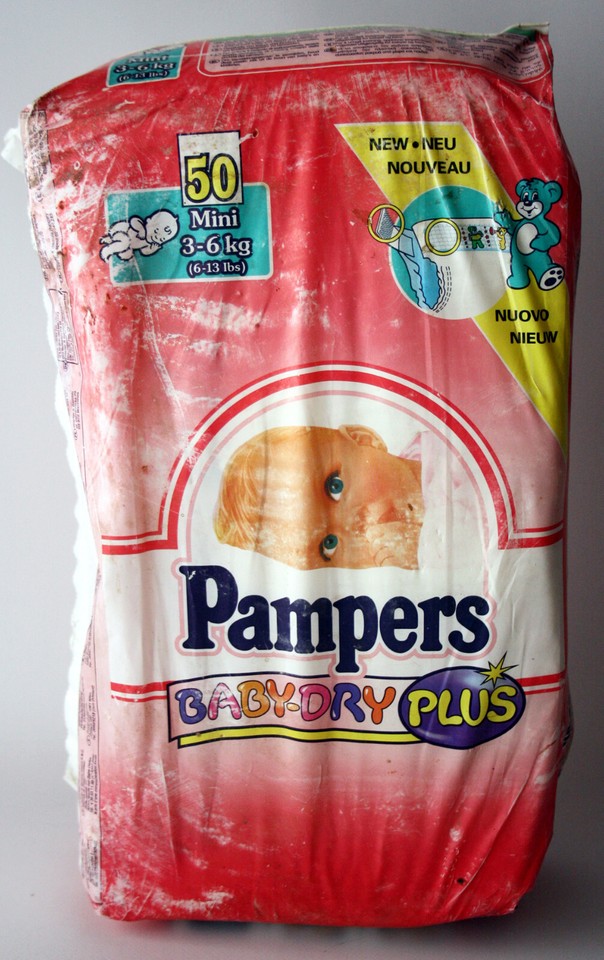 VINTAGE PAMPERS BABY DRY PLUS GIRL 3-6kg 6-13lbs PLASTIC DIAPERS NEW ...