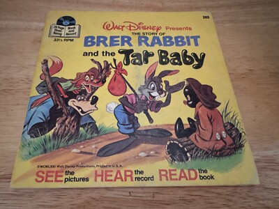 VINTAGE Walt Disney Presents The Story Of Brer Rabbit and the Tar Baby ...