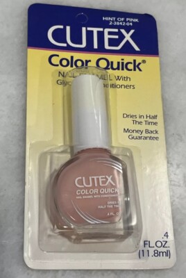 Cutex Color Quick Nail Enamel Polish - Hint of Pink 04 - 0.4 oz | eBay