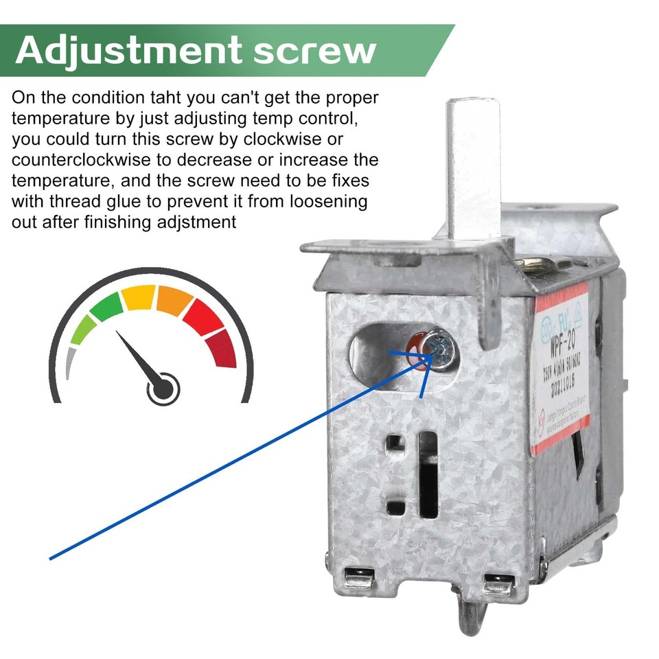 Mini Fridge Thermostat, Universal WPF-20 freezer thermostat controller ...