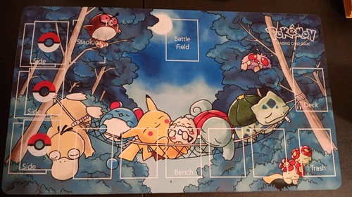 Pokemon Mouse Pad and Playmat Pikachu Bulbasaur Squirtle Nintendo | eBay
