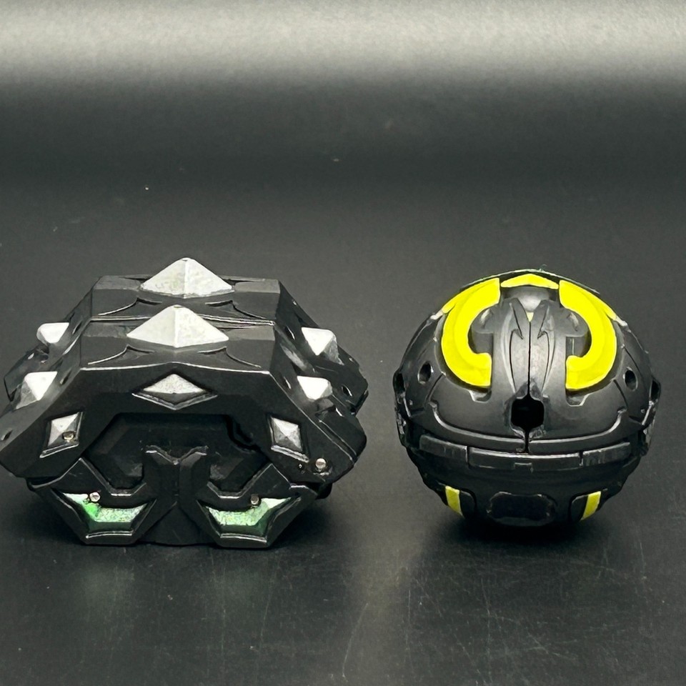 BAKUGAN Krakix & Vicer Black Darkus 650g GUNDALIAN INVADERS ~COMBAT SET ...