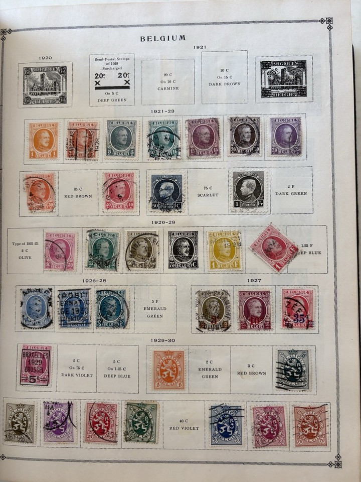 Vintage Scott Intl Postage Stamp Binder Combined Edition Part I 1840 ...