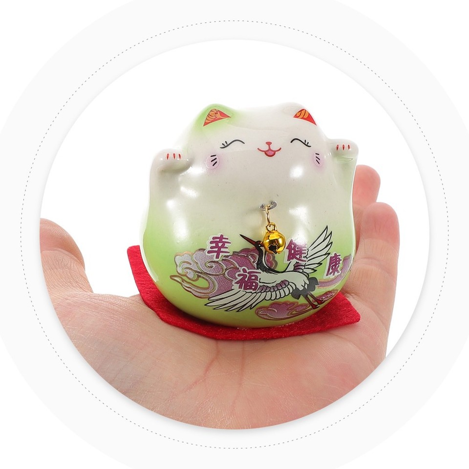 Cat Decoration Sculpture For Cat Lovers Maneki Neko Japanese Decorative ...