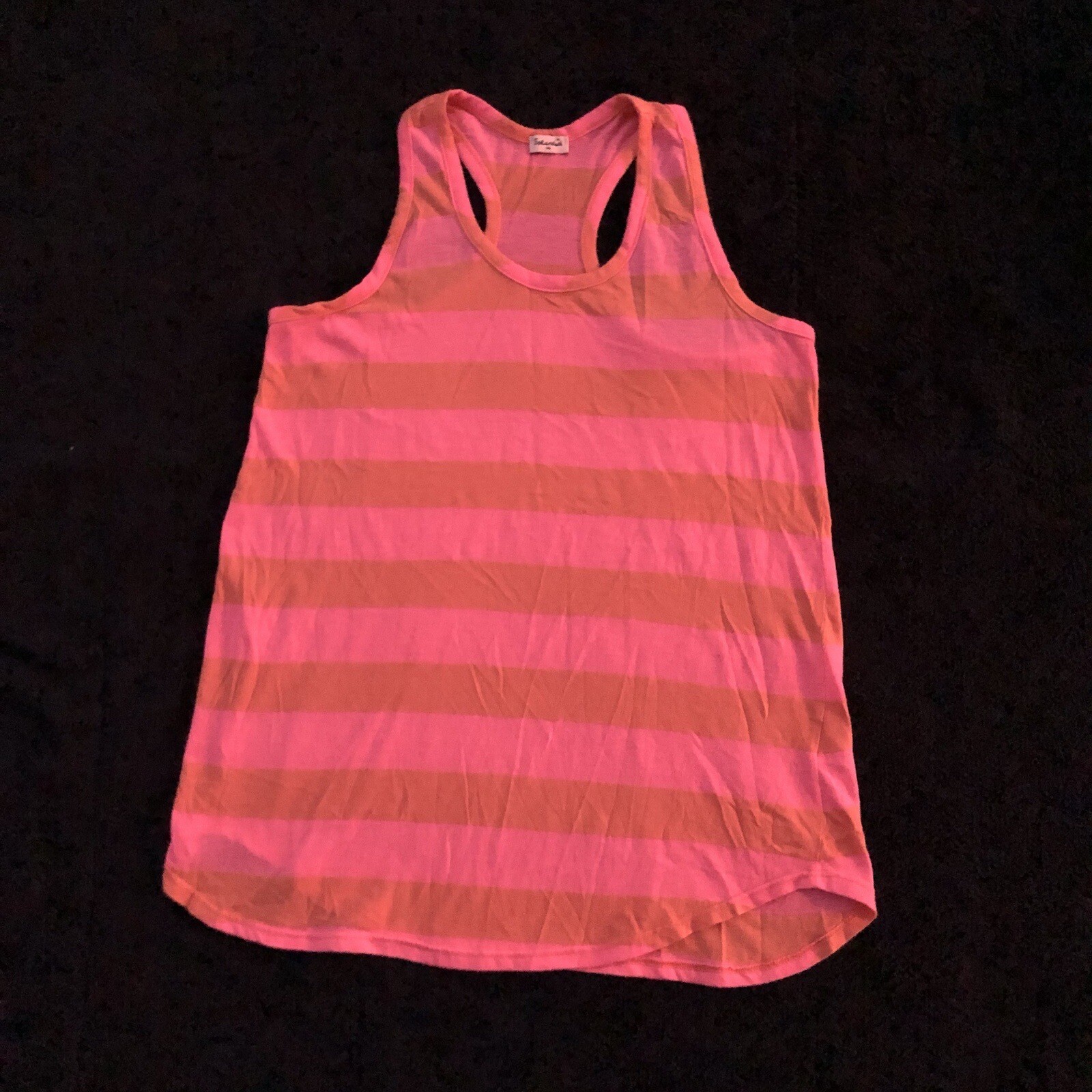 Splendid Striped Racerback Tank Top Girls Size 14 Or Womens Small Pink ...