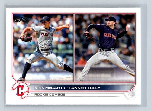 2022 Topps Update Rookie Variation Kirk McCarty Tanner Tully Cleveland ...