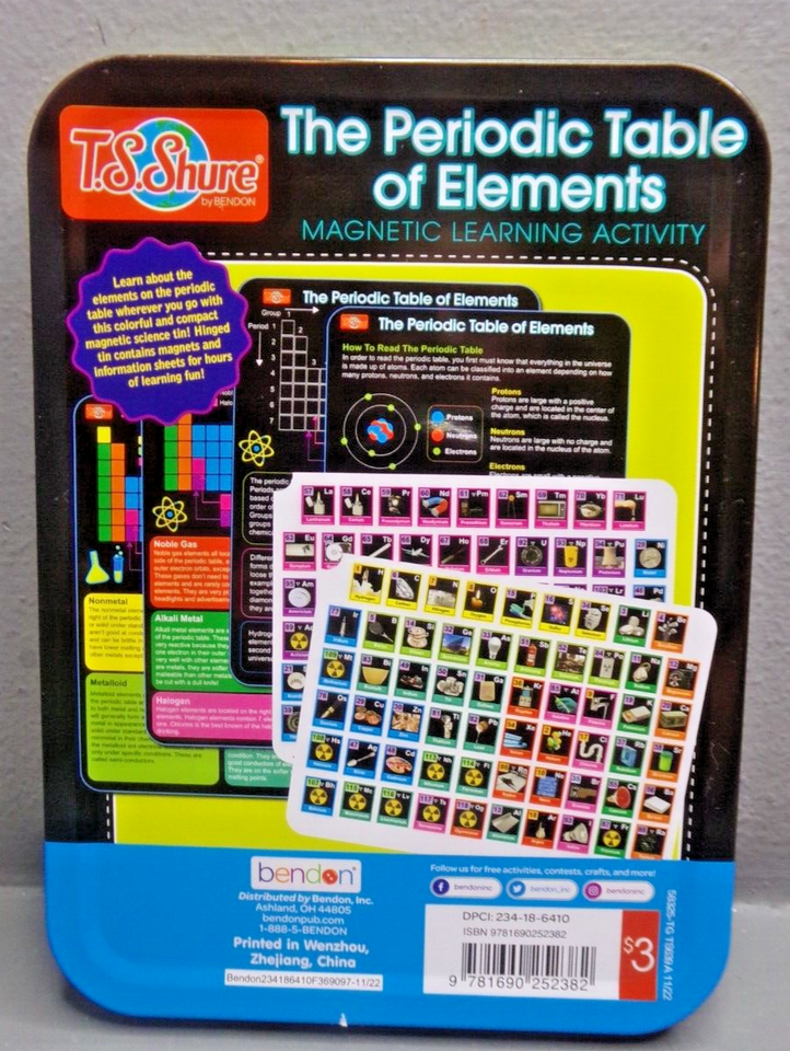 TS Shure The Periodic Table Of Elements STEM Magnetic Learning Activity ...