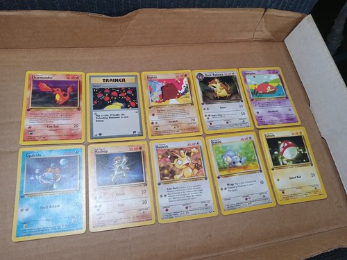 10 Card LOT- Pokémon First Edition Team Rocket Unplayed Near Mint ...