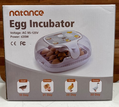 Natance 16 Egg Incubator Automatic Turner, Temperature Control, Cradle ...