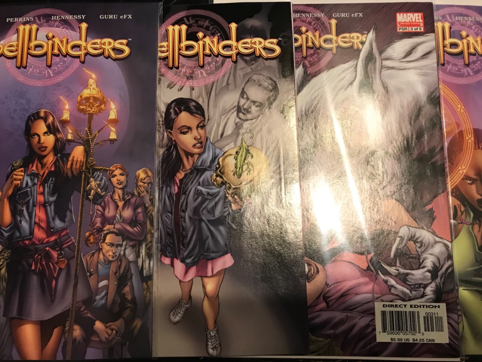 SPELLBINDERS #1, 2, 3, 4 lot : Marvel Comics 2005 VF+ / NM; magic ...