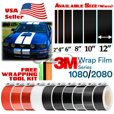 3M 1080 2080 Racing Stripes Vinyl Wrap Rally Stripe Decal Sticker Hood ...