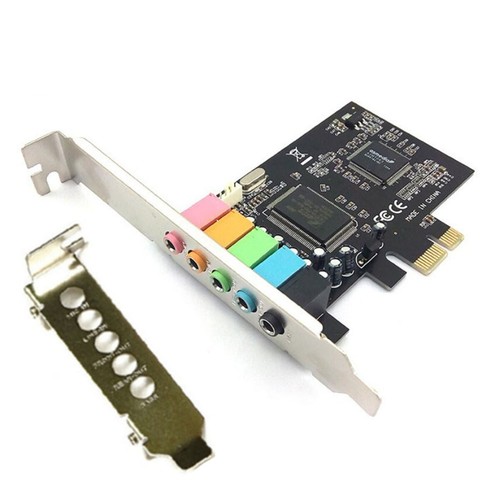 PCI-E Express 5.1ch CMI8738 Audio Sound Card w/Low Profile Bracket US ...