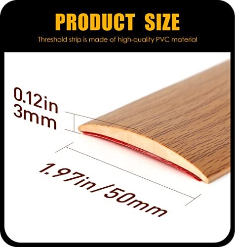 Floor Transition Strip Floor Cover Strips Self Adhesive 10FT-2 inch 1 ...