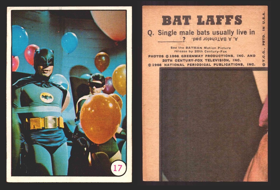 Batman Bat Laffs Vintage Trading Card You Pick Singles #1-#55 Topps ...