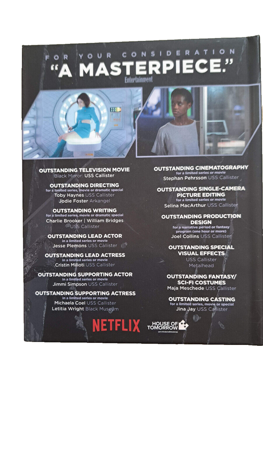 black mirror season 4 dvd FYC For your Consideration 4 DVDs 6 episodes ...