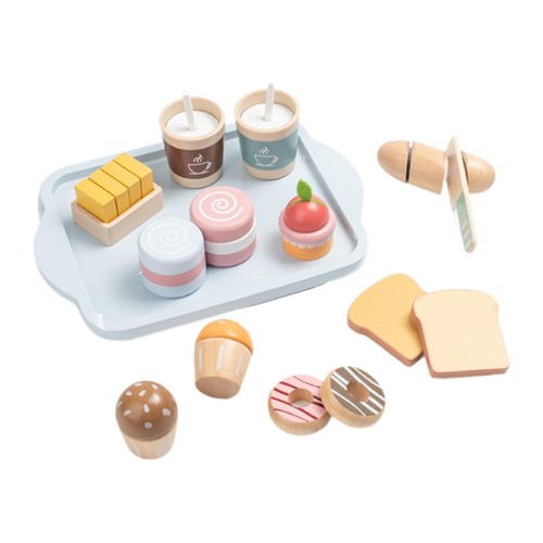Kitchen Breakfast Toys Set Pretend Toy Educational Toy for Dining Party ...