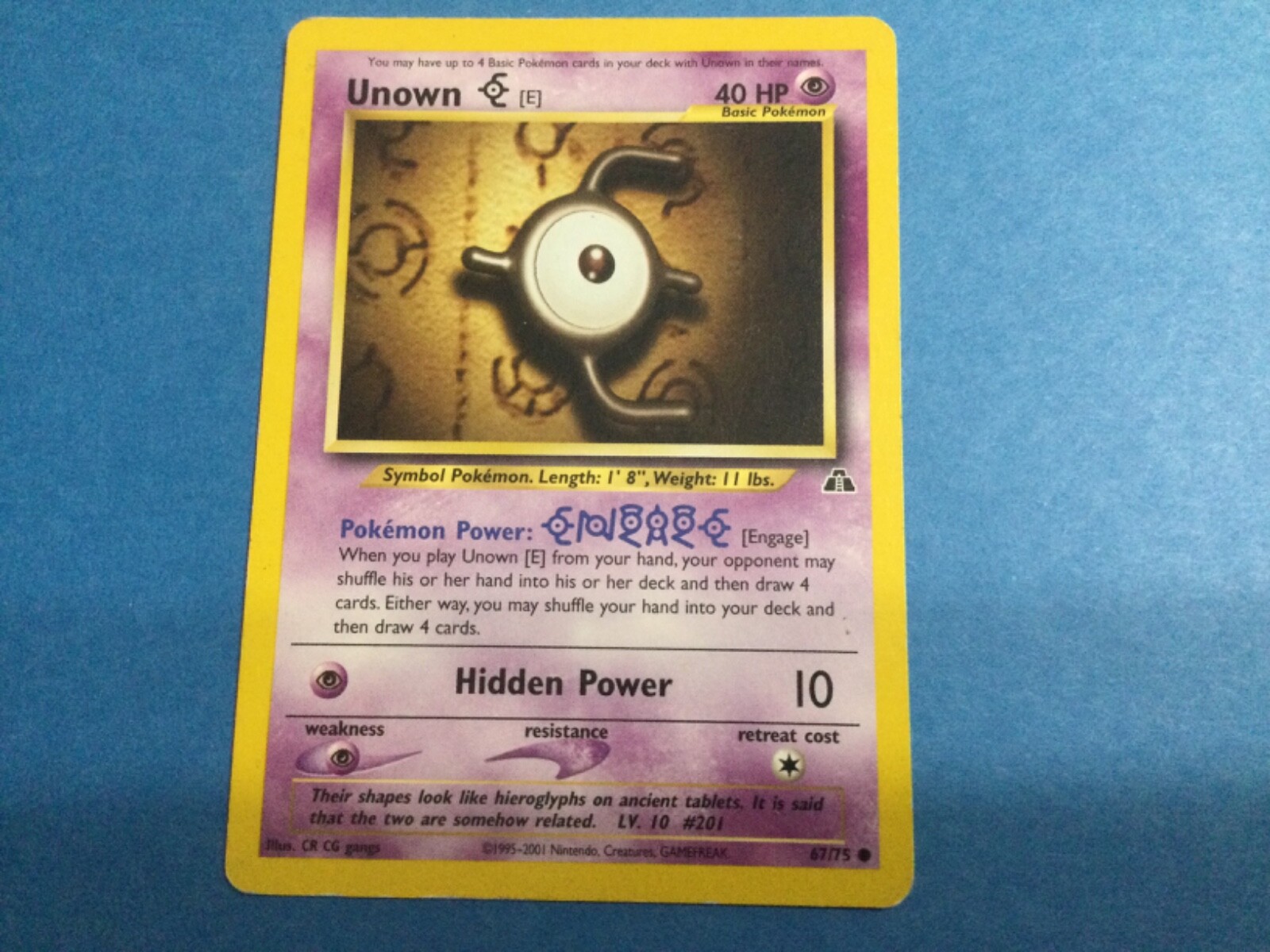 Pokemon Unown [E] 1995-2001 Pokemon Basic 67/75 | eBay