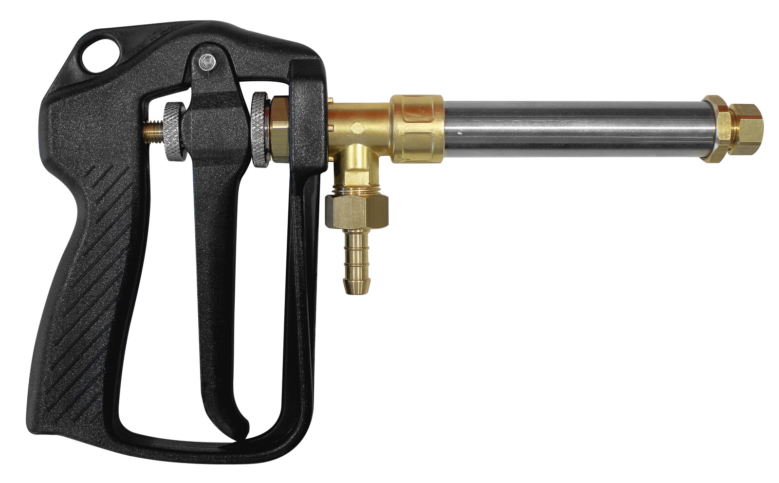 SILVAN TRIAM SPRAY GUN ADJUSTABLE STREAM 3/8" HOSE TAIL MAX PRESSURE ...