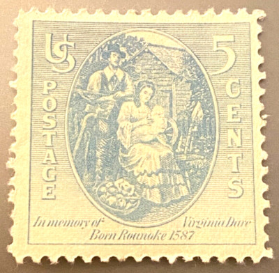 US SCOTT 796 "Virginia Dare & Parents" 5 CENT 1937 MH OG VF | eBay