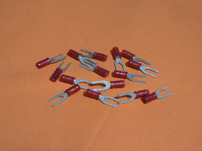 100 PCS TYCO AMP 52410 PIDG LONG SPRING SPADE 22-16 AWG TERMINAL "US ...