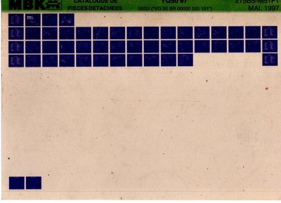 MICROFICHE MBK Motobecane SCOOTER yq50 nitro | eBay