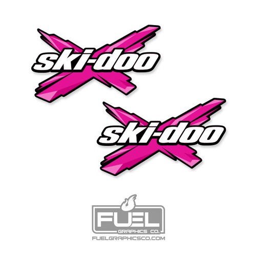 SkiDoo Logo Premium Vinyl Decal Sticker 2-Pack XP, Rev, MXZ, Renegade ...