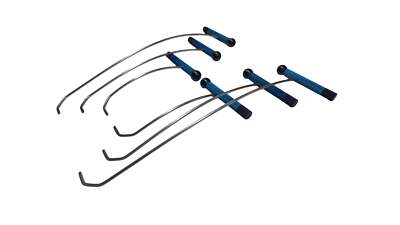 InoxPDR Dual-Curved Steel Rod Set with T-Grip Aluminum Paintless Dent ...