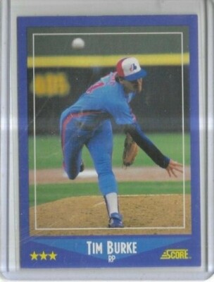 1988 Score Baseball #187 Tim Burke Montreal Expos | eBay