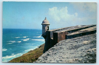 POSTCARD Sentry Box Old Spanish Fort El Morro San Juan Puerto Rico | eBay