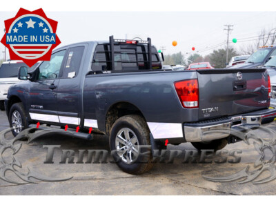 fit:2004-2015 Nissan Titan King Cab Rocker Panel Trim w/Toolbox NF 5 1/ ...