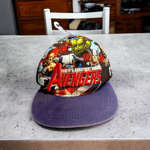 Marvel Avengers Hat Cap Snap Back Red Blue Earths Mightiest Hero’s For ...