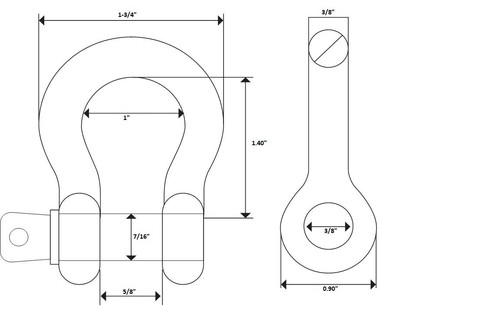 Screw Pin Shackle Chart