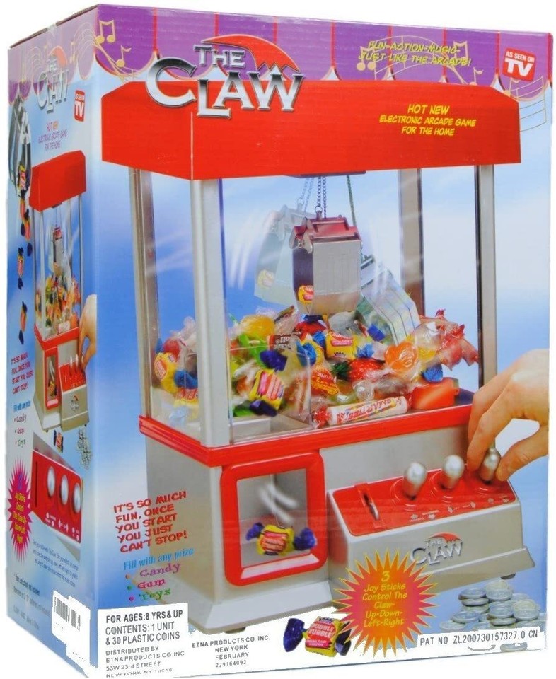 The Claw Toy Grabber Machine With LED Lights - Red | eBay