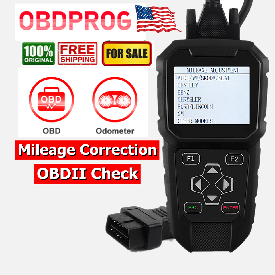 OBDPROG Odometer Adjustment Correction Mileage OBD2 Scanner Car ...