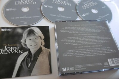 John Denver Legendary Readers Digest 3 CD Coffret 60 Trk ANNIE'S SONG ...