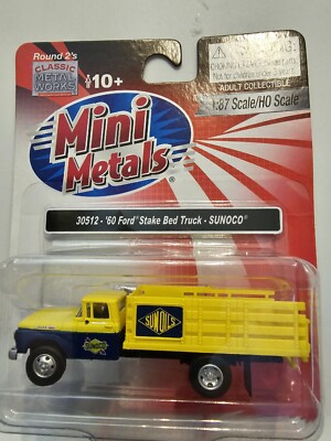 SUNOCO STAKE BED SERVICE FORD 1960"S TRUCK MINI METALS HO SCALE NICE ...