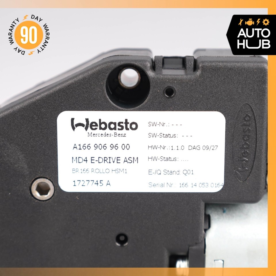 12-19 Mercedes X166 GL550 ML550 Roof Sun Shade Screen Roller Blind ...