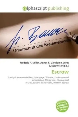 Frederic P. Miller (u. a.) | Escrow | Taschenbuch | Englisch | EAN ...