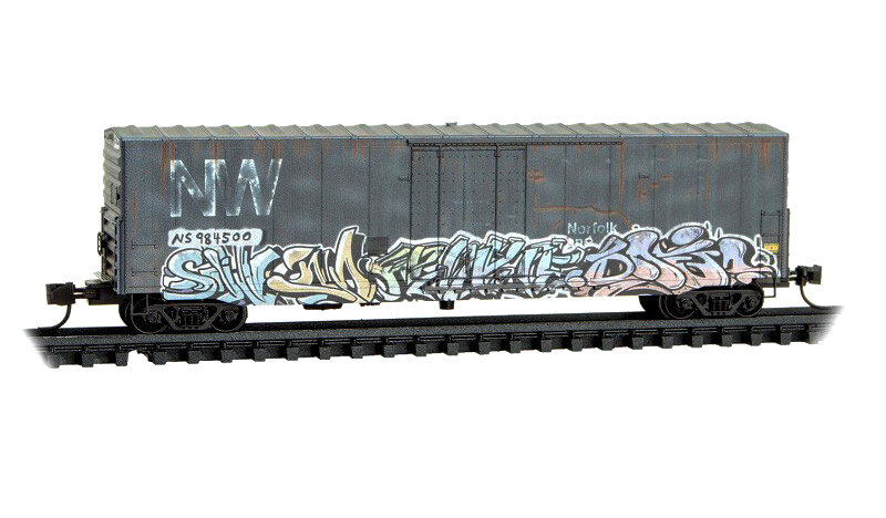 Norfolk Southern ex-N&W 50' Box Car Weathered Micro-Trains #181 44 300 ...