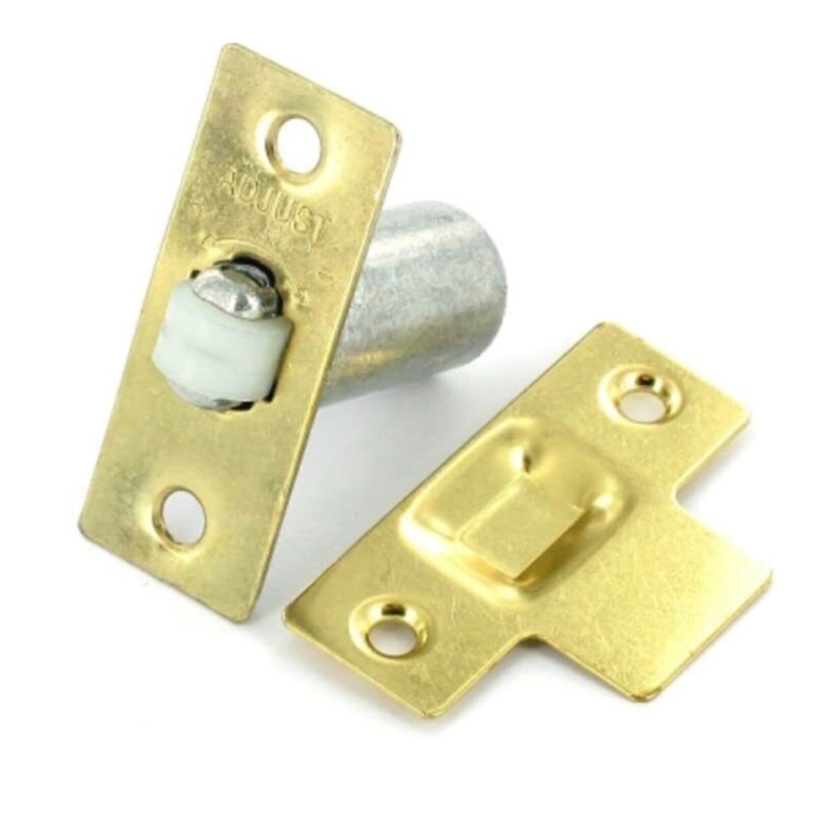 Brass Adjustable Roller Catch Mortice Door Spring Ball Latch Secure ...