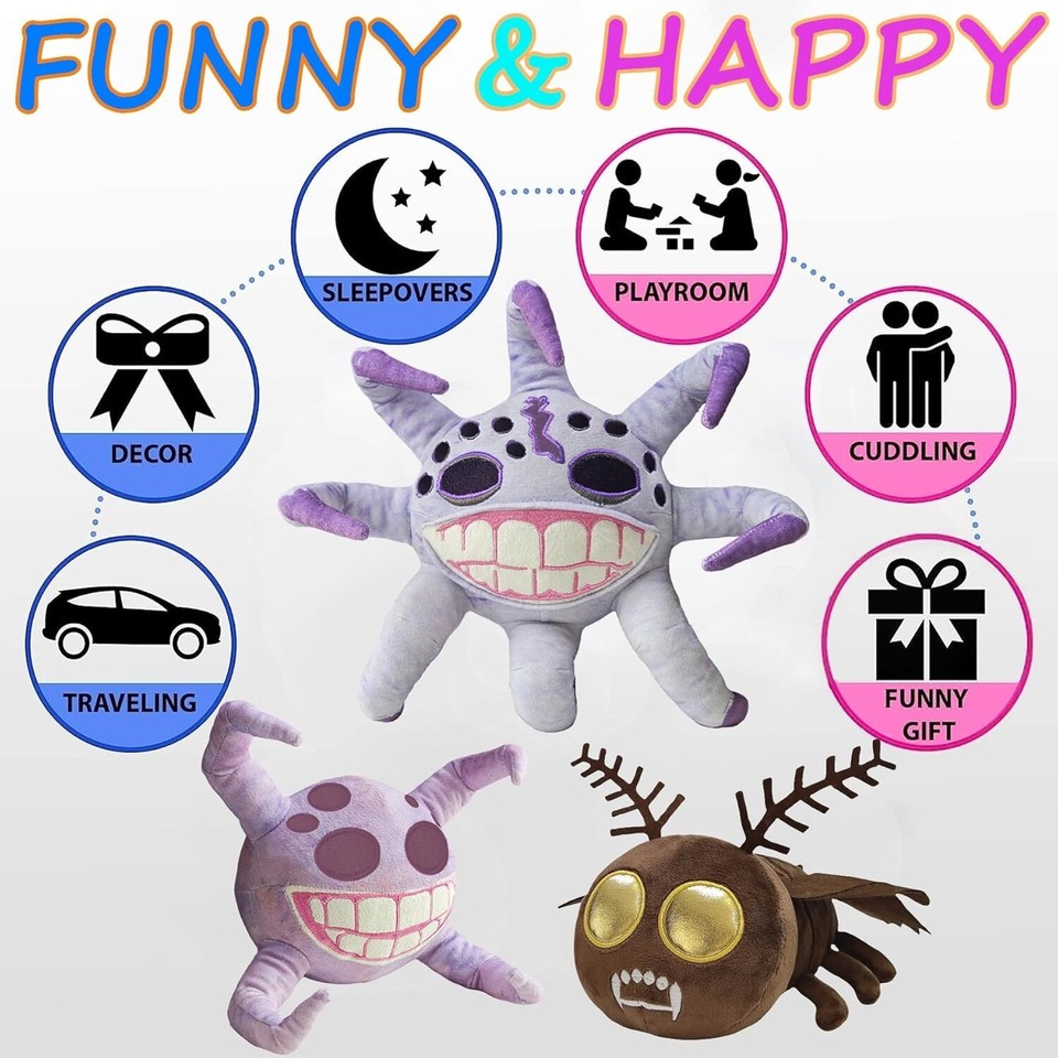 Doors Floor 2 Horror Plush Toys, Soft Cute Grumble Stuffed Animal Dolls ...