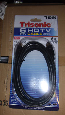 Trisonic 6' HDMI HDTV Cable 1080P Brand New FAST FREE SHIPPING | eBay