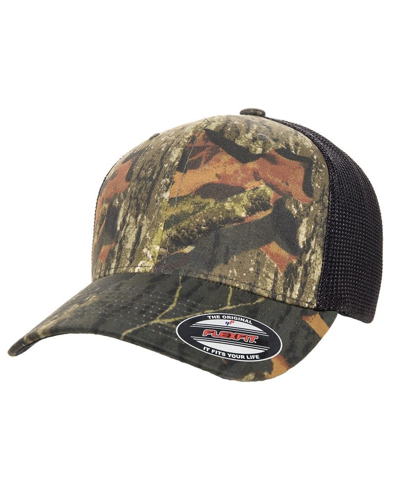 FLEXFIT 6511T - FITTED TRUCKER CAP, MESH BACK, BASEBALL HAT, PLAIN ...