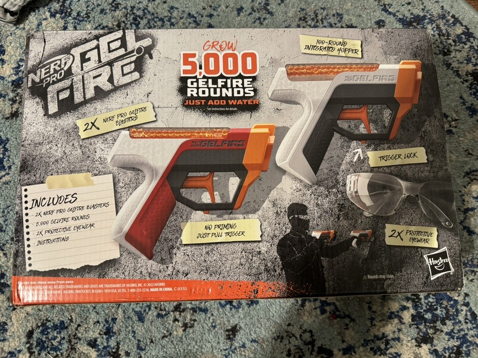 🔥 NERF PRO Gel Fire Dual Wield 2-pack 5000 Gelfire rounds | eBay