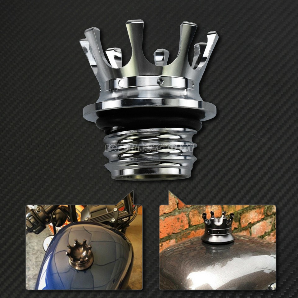 King Crown Gas Cap Fuel Tank Right-hand Thread Billet Aluminum Fit For ...