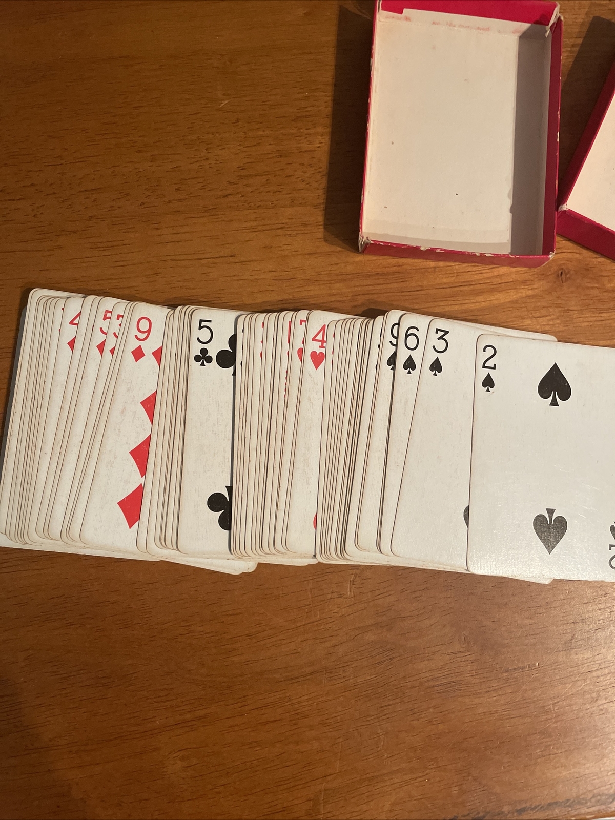 Vintage No 500 Playing Cards With 11, 12 and two 13 spots For 6 Handed ...