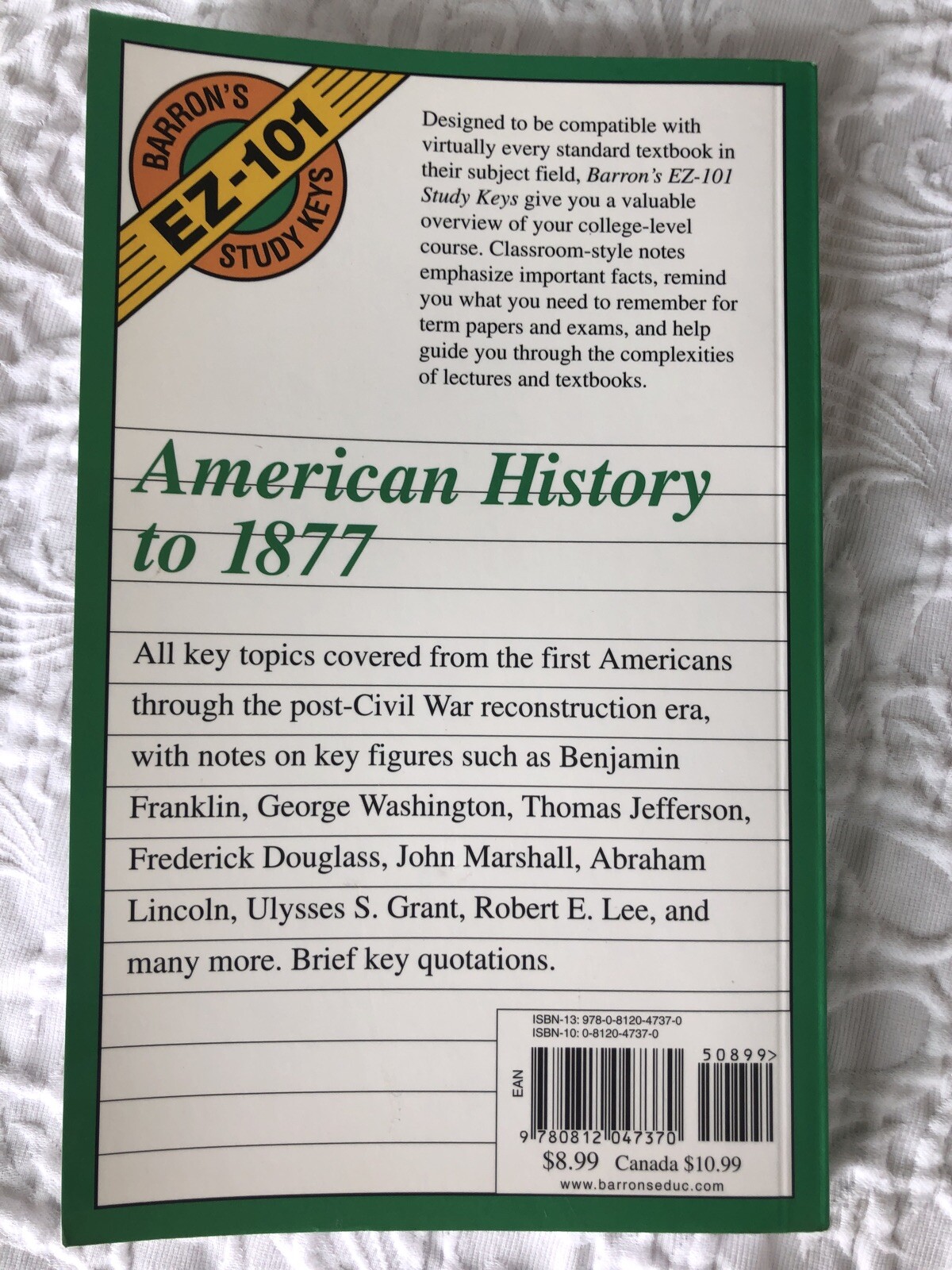 American History To 1877 by Robert D. Geise (1992, Trade Paperback) for ...