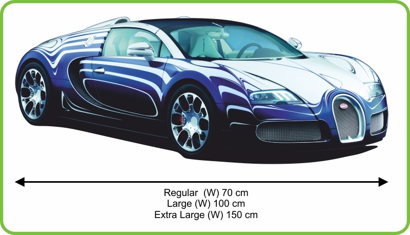 CAR Sport Racing Car BUGATTI VEYRON Sticker Cars Decal WALL STICKERS ...